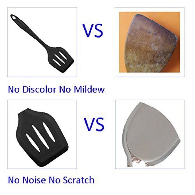 Buy Catzon 10 Piece Cooking Utensils Silicone Kitchen Utensils Set, Non ...