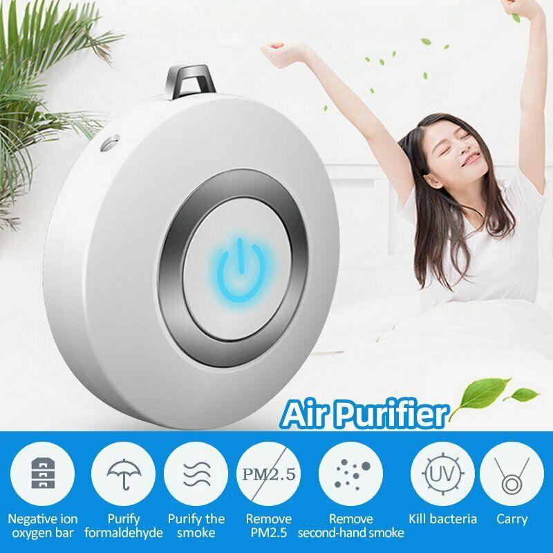 Buy Portable Air Purifier Necklace Anti Virus Air Cleaner Low Noise ...