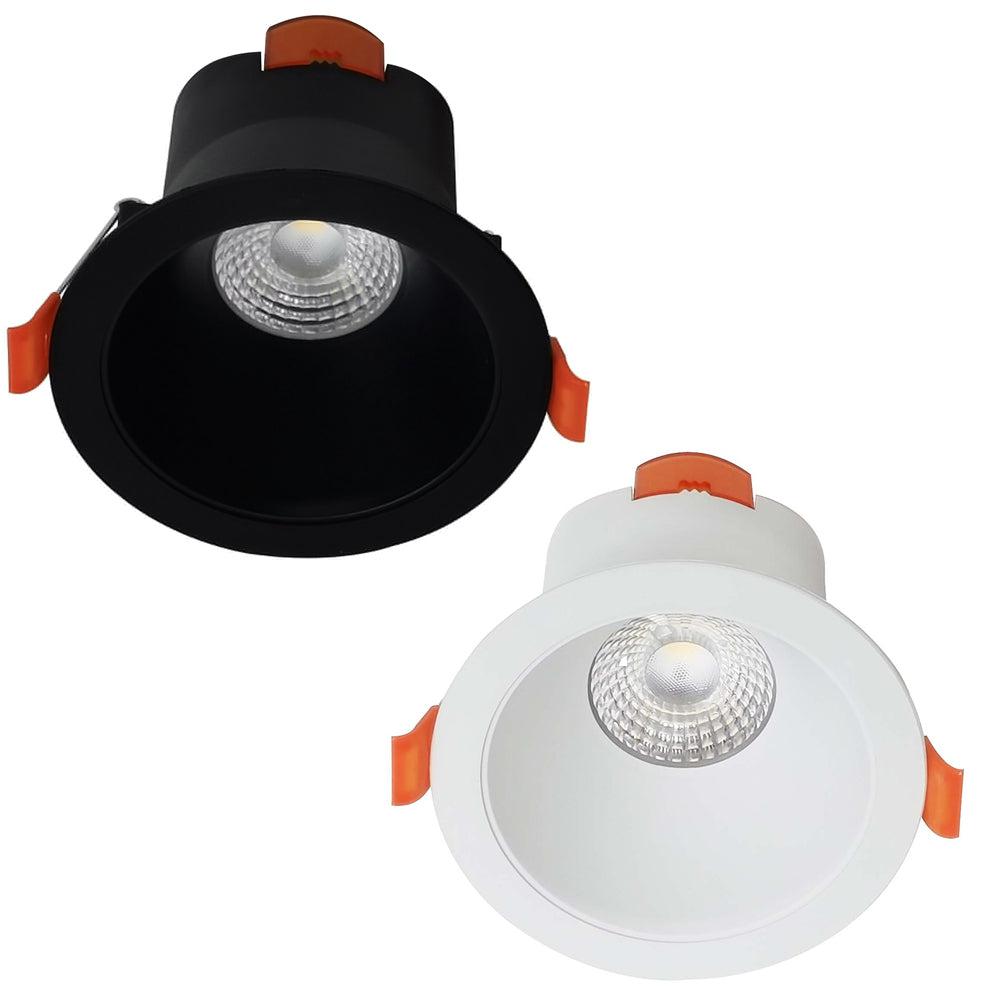 Buy 90mm LED Downlight 9w Black, White CCT COMET0X CLA Lighting ...