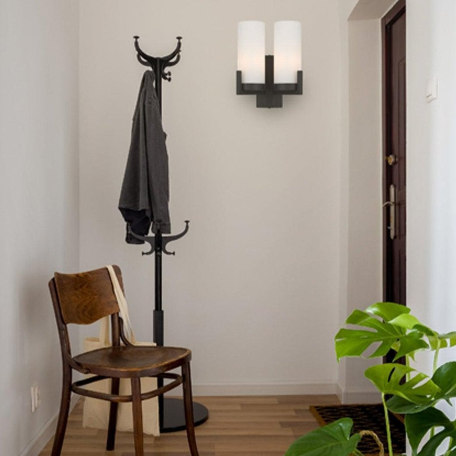 Buy Eamon Indoor Wall Light 2Lt in Black or Brass - MyDeal Australia