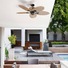 Buy 52" Hamilton AC Ceiling Fan w/ 5 Blade Old Bronze Cane Hamilton ...