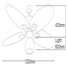 Buy 52" Hamilton AC Ceiling Fan w/ 5 Blade Old Bronze Cane Hamilton ...