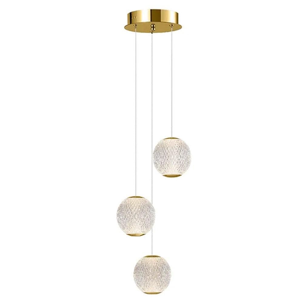 Buy Langdon LED Pendant Light 3Lt 18w Gold, Black - MyDeal Australia