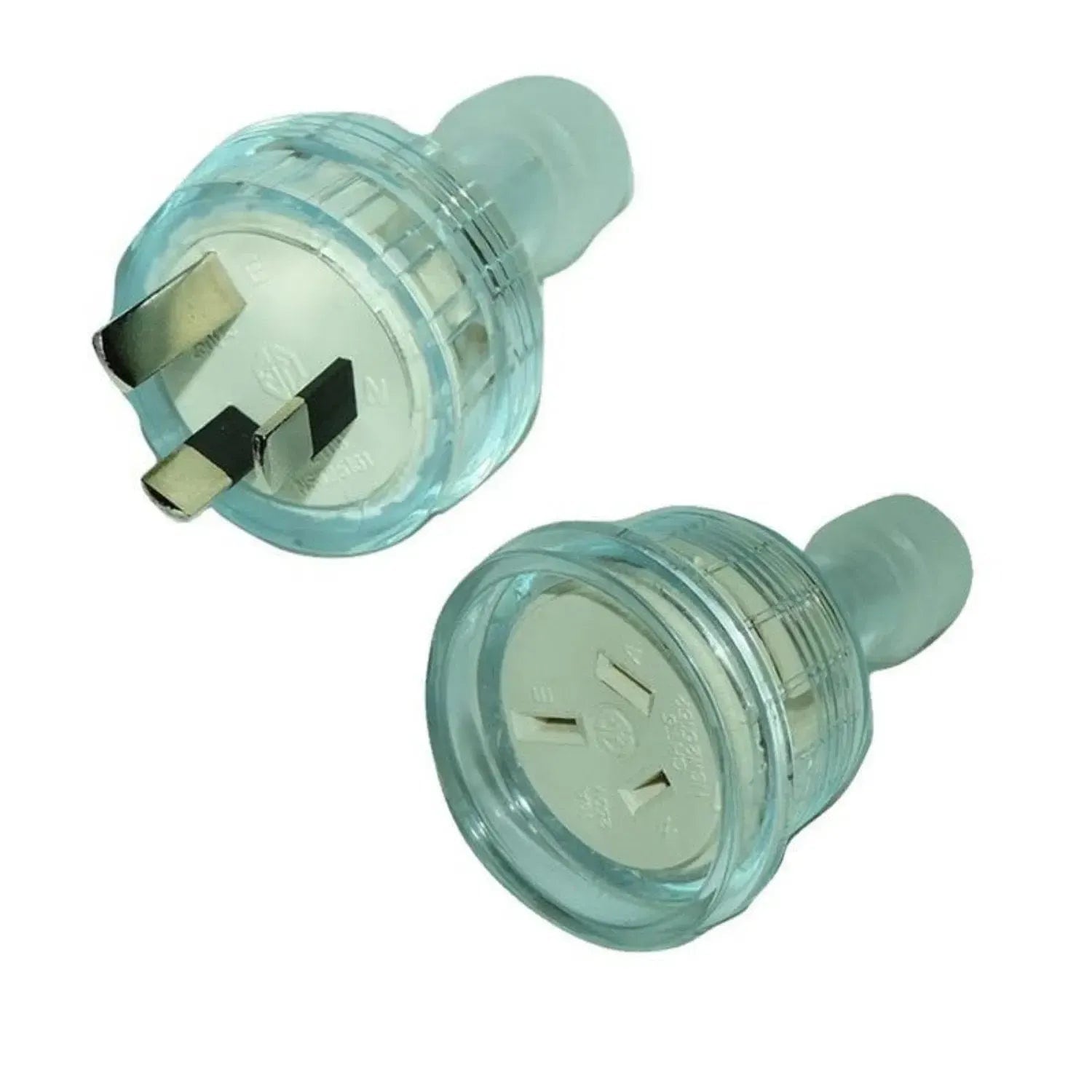 Buy Rewirable 3 Pin Plug Top 10A Clear (Male and Female) CLA Lighting ...