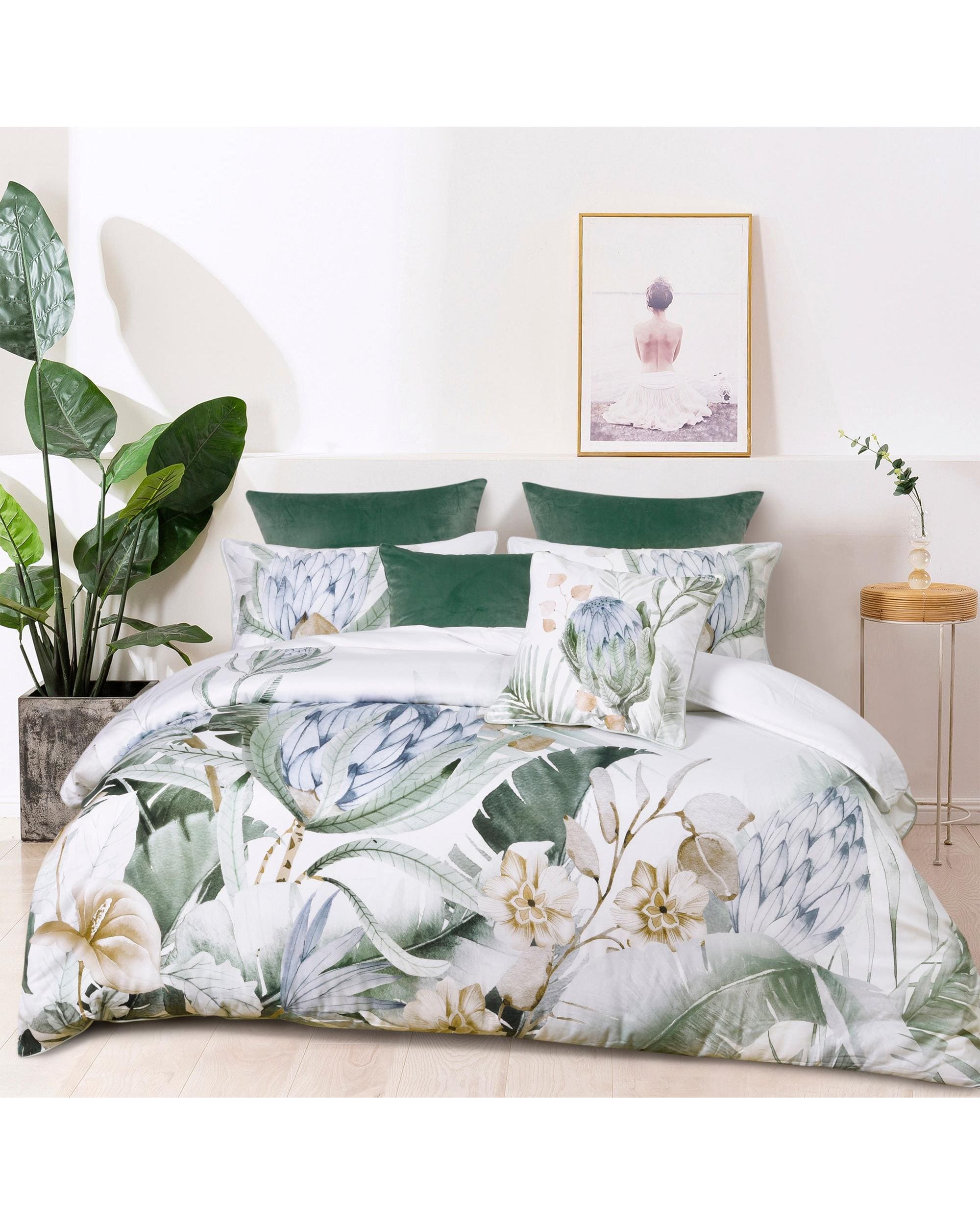 Buy Bianca Bedding Evergreen Quilt Cover Set - MyDeal Australia