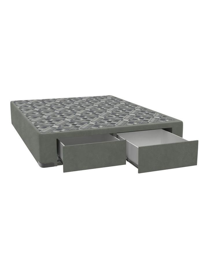 Buy SleepMaker Velvet Base with Foot End Drawers + Bracket & 150CM Headboard - Flint Colour ...