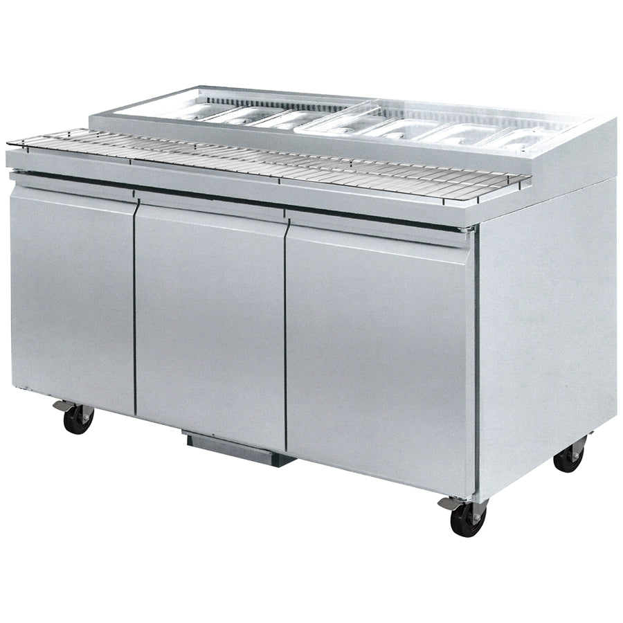 Buy PCOMCHEF WB180 three door DELUXE Pizza Prep Bench - Temperate ...