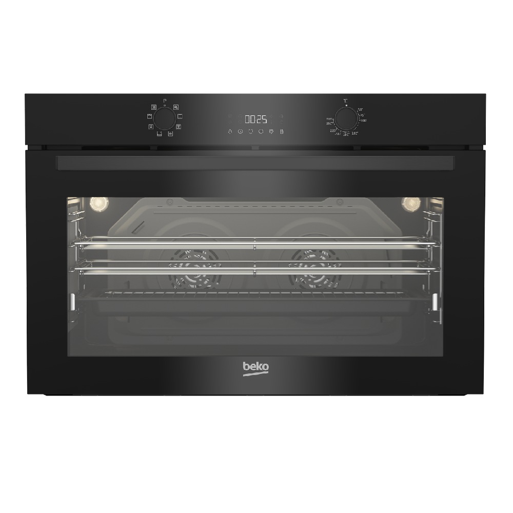 Buy Beko Oven Twin Fan Multifunction Built-in 90cm Steam-cleaning Dark ...