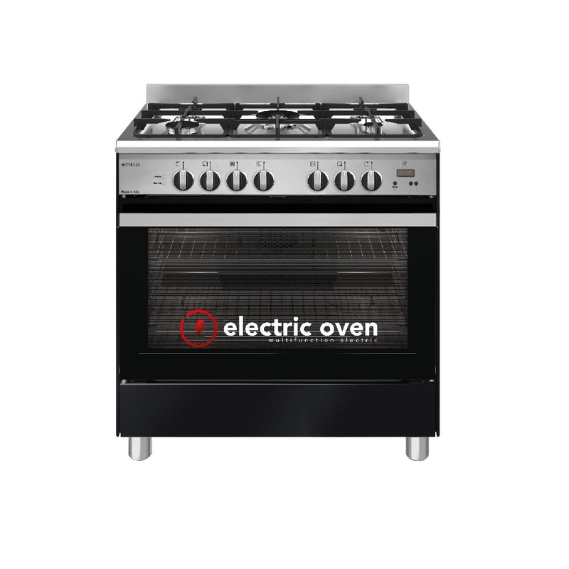 Buy Emilia Freestanding Oven 80cm Dual Fuel cooker, 5 Gas burners ...