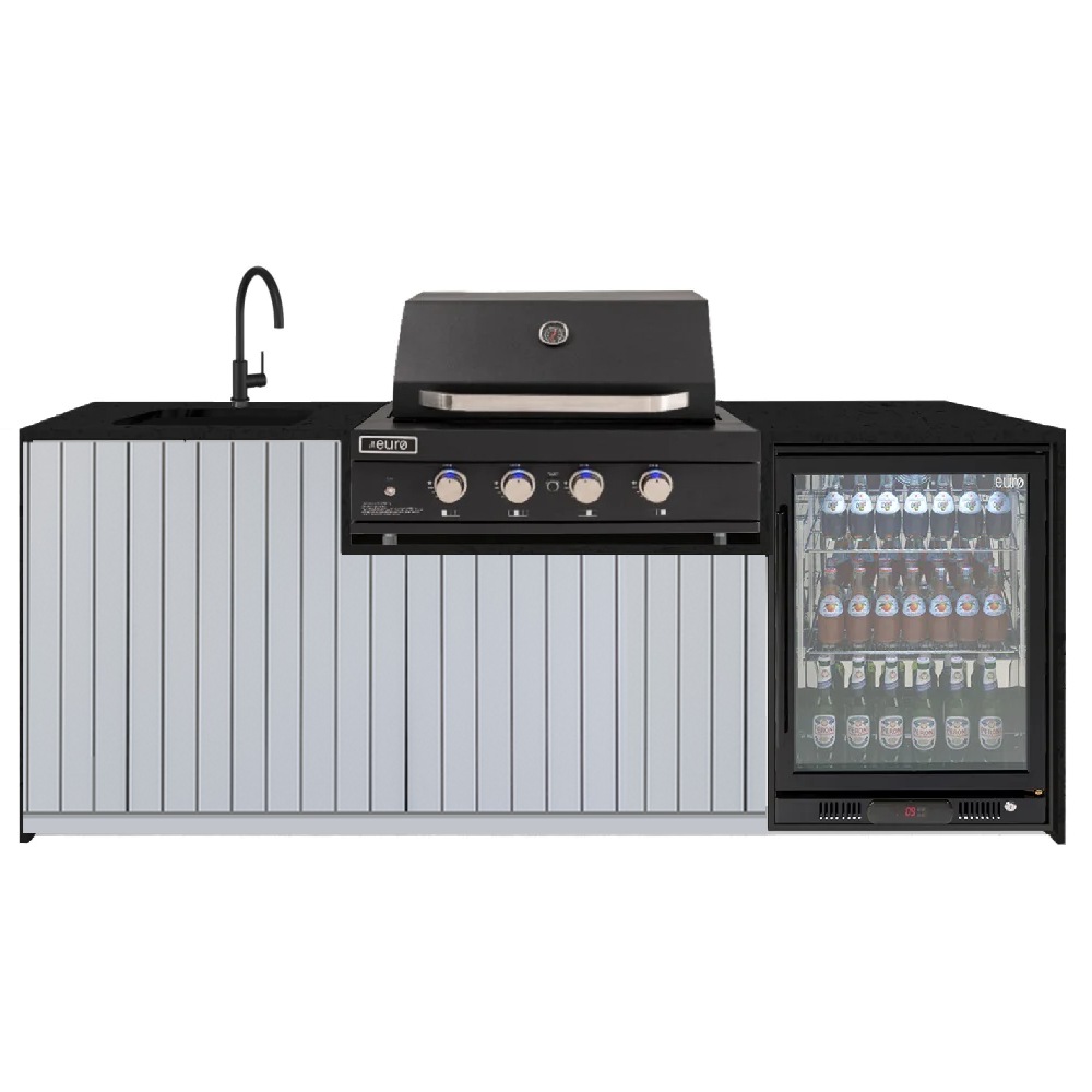 Buy Euro Alfresco Outdoor Kitchen Kiera 2.4m long Hampton Cabinetry ...