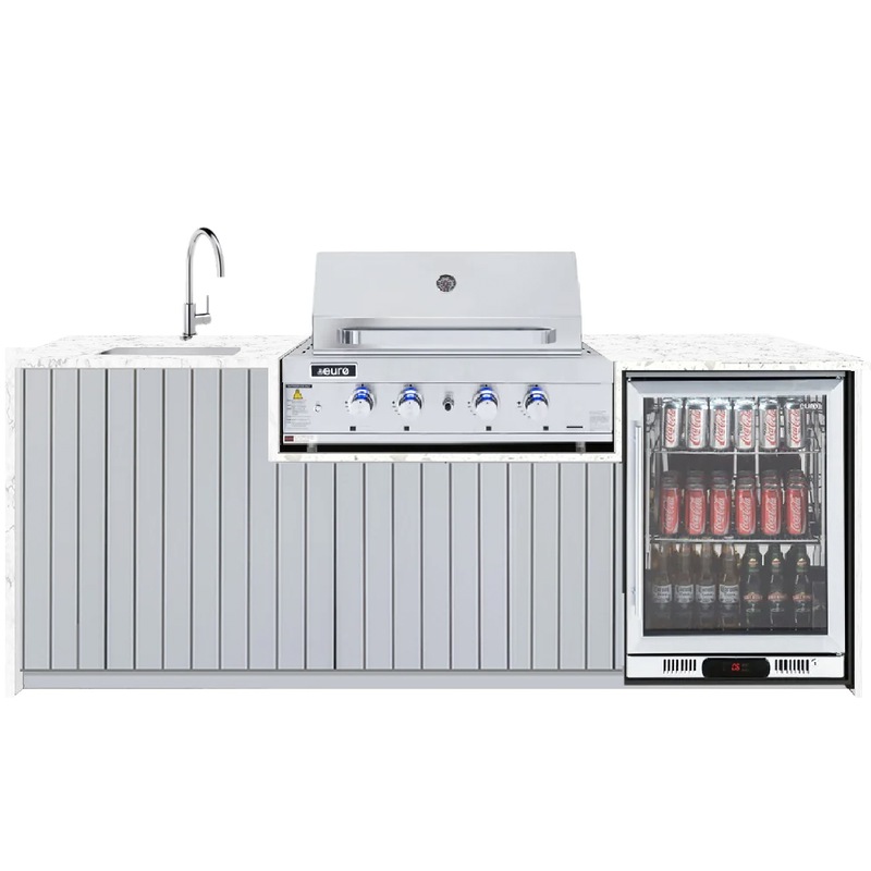 Buy Euro Alfresco Outdoor Kitchen Kiera 2.4m long Hampton Cabinetry ...