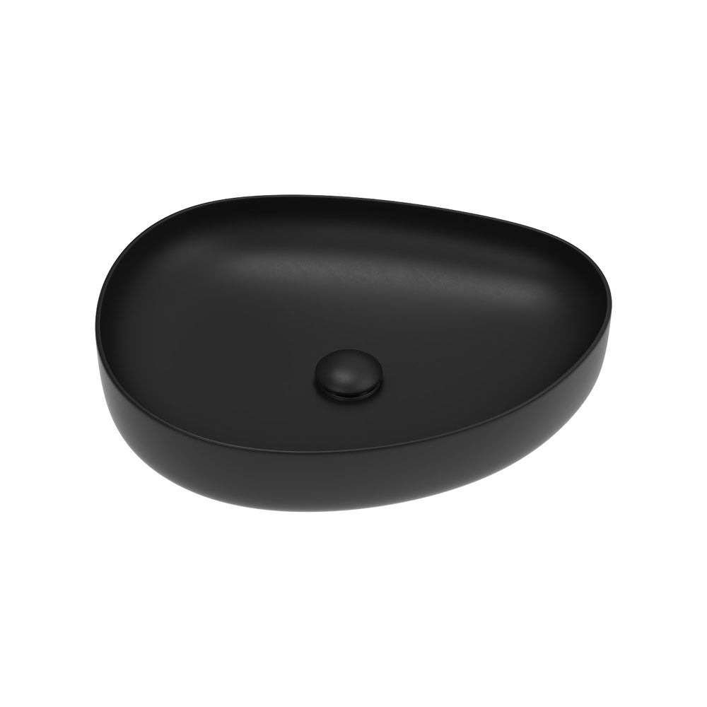 Buy Fienza Pebble Medium Slim Edge Above Counter Basin 500mm Matte ...