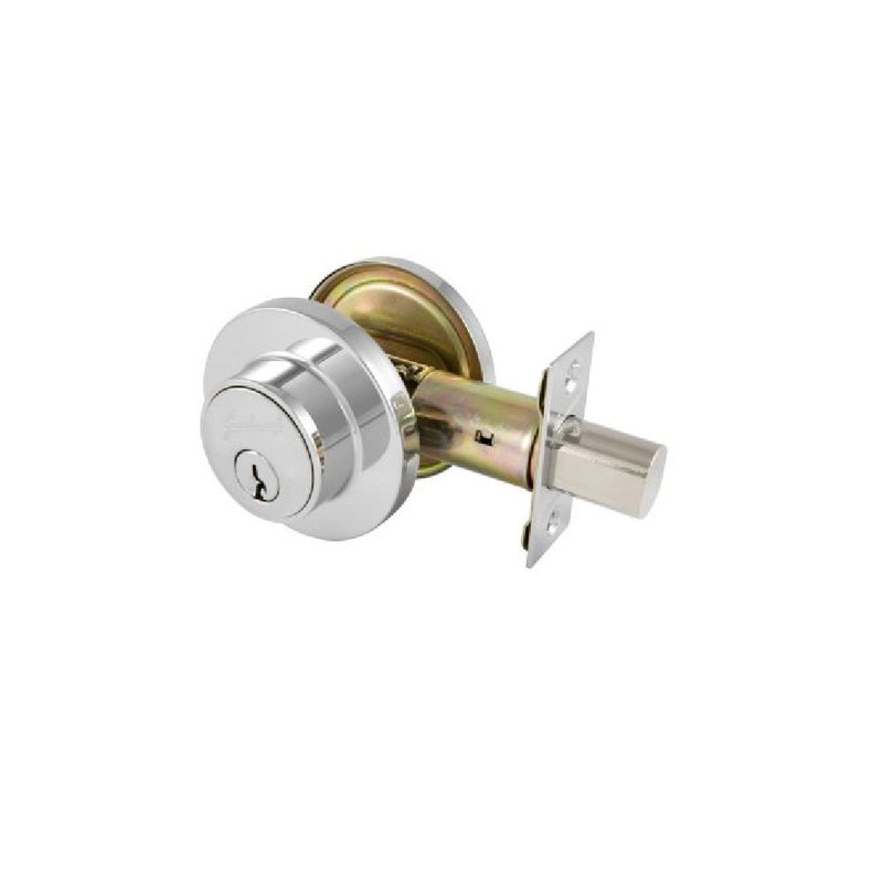 Buy Gainsborough TradePro Cass Single Cylinder Deadbolt Bright Chrome ...