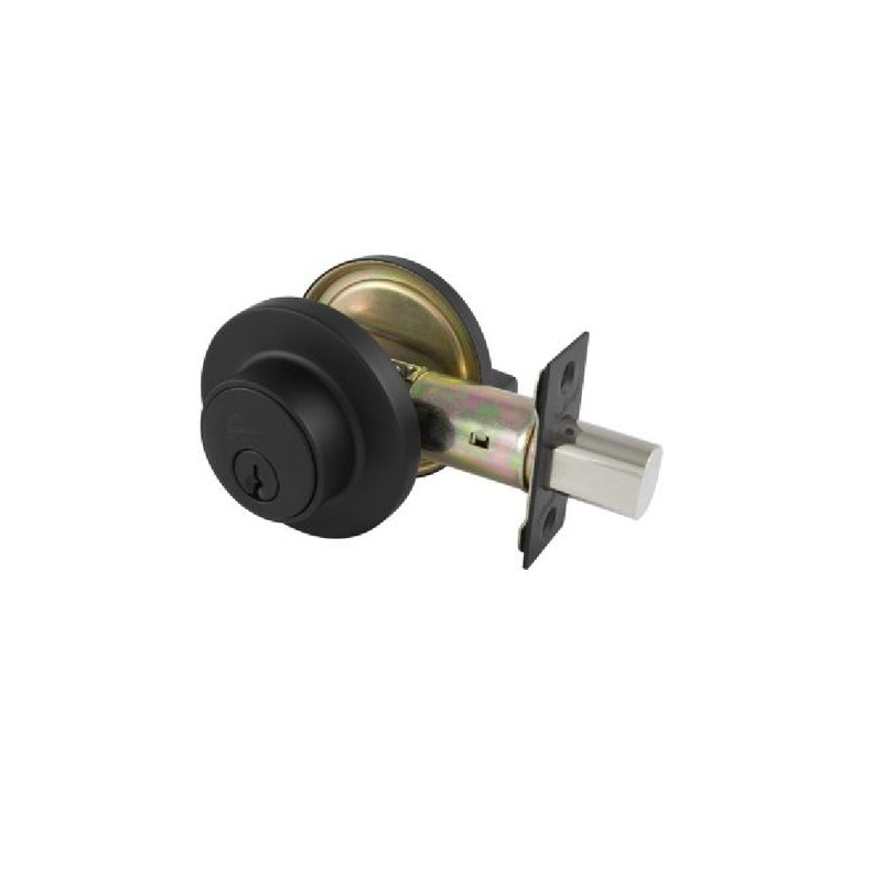 Buy Gainsborough TradePro Cass Single Cylinder Deadbolt Matte Black ...