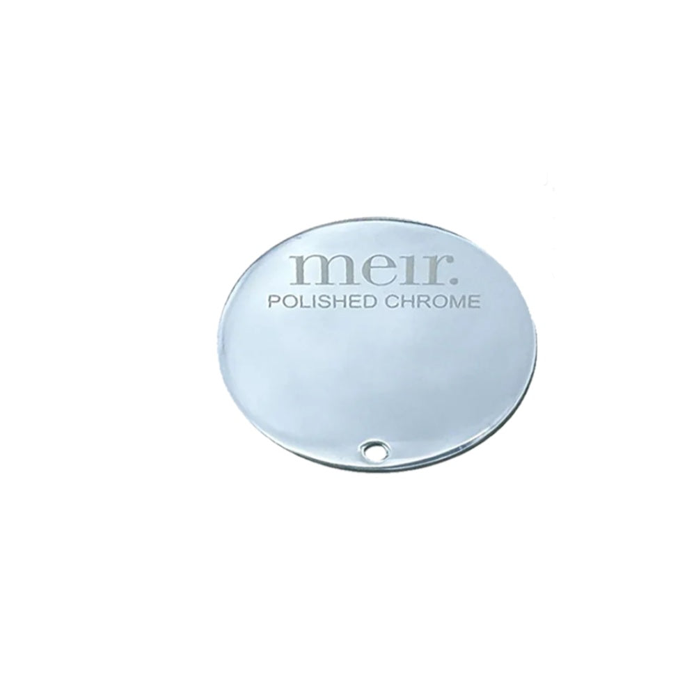 Buy Meir Round Colour Sample Disc (No Box) Polished Chrome NBMD01.02C ...