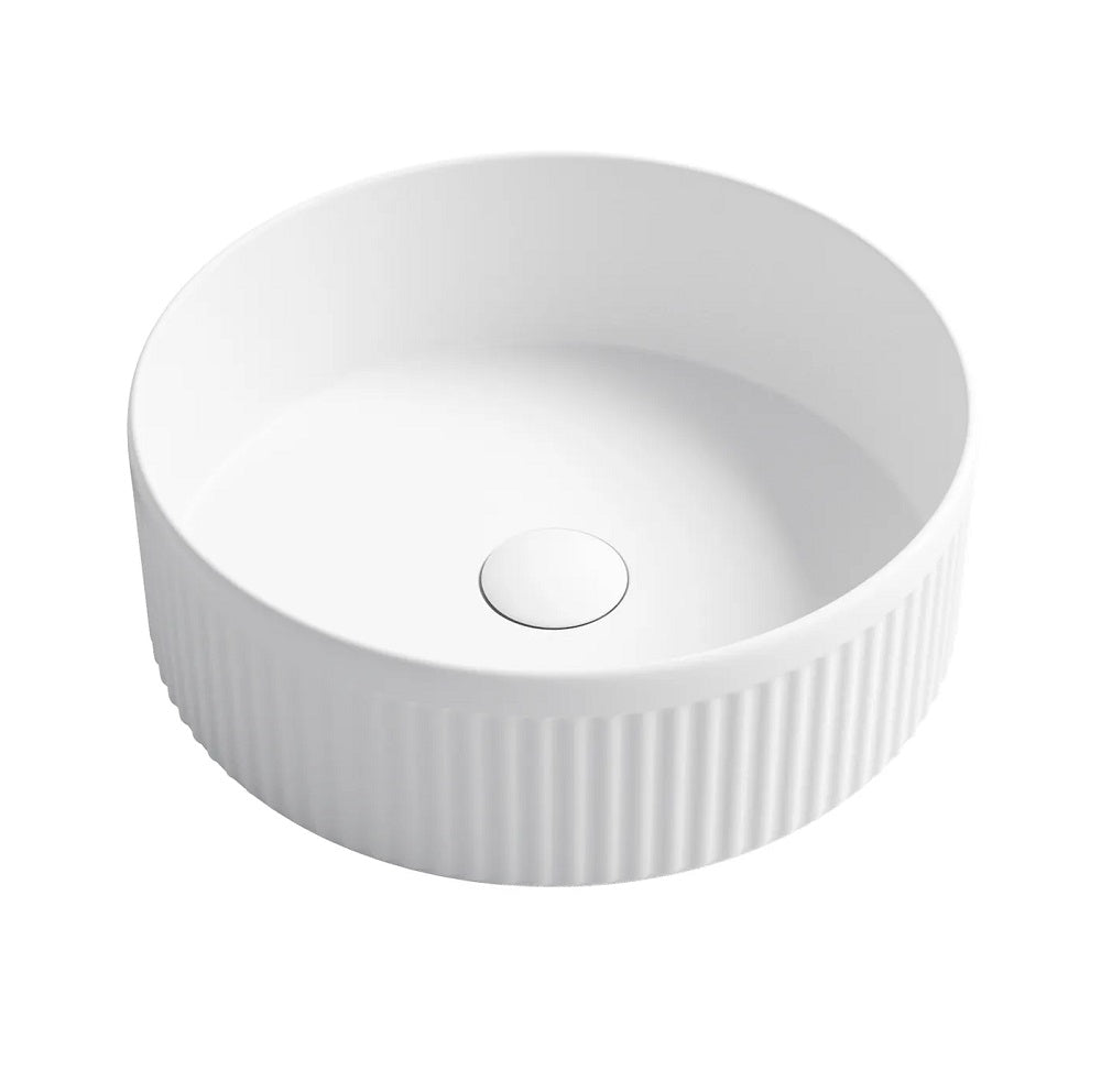 Buy Otti Oxford Basin Round 395mm Above Counter Matte White OT3950MW ...
