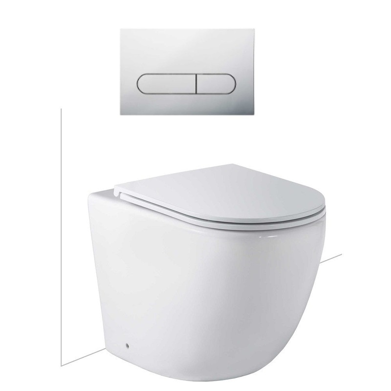 Buy Seima Arko Toilet Package, Wall Faced Toilet Pan Matte White, In ...