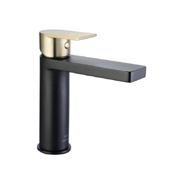 Buy Vito Bertoni Eeva Basin Mixer Matte Black & Brass 31318 - MyDeal ...