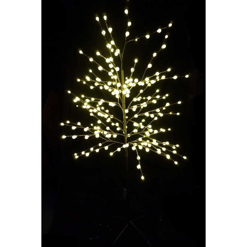 Buy Christmas Artificial Tree Decoration Cherry Ball LED Tips Branch ...