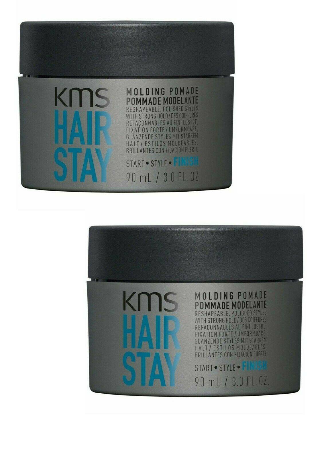 Buy KMS Hair Stay Molding Pomade 90ml strong hold X 2 - MyDeal Australia