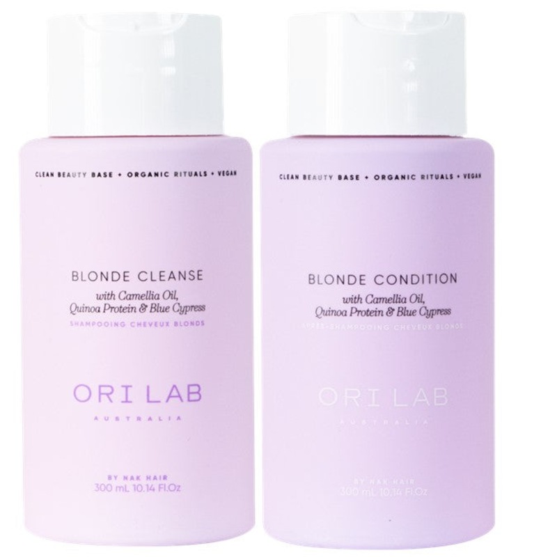 Buy Ori Lab Blonde Cleanse and Conditioner 300ml Duo by Nak - MyDeal
