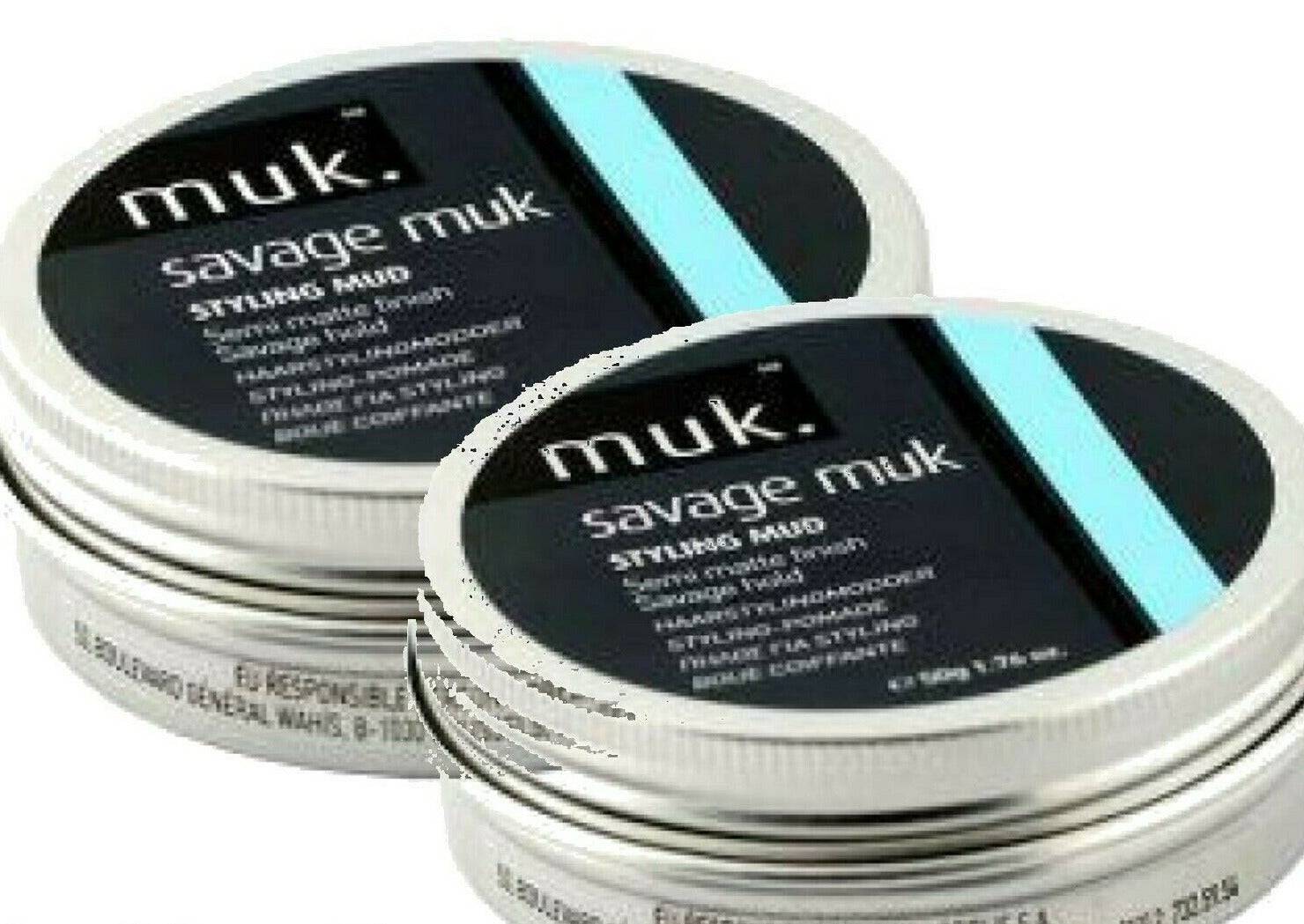 Buy SAVAGE MUK STYLING MUD DUO 2 x 95gm by MUK hard hold Australian ...