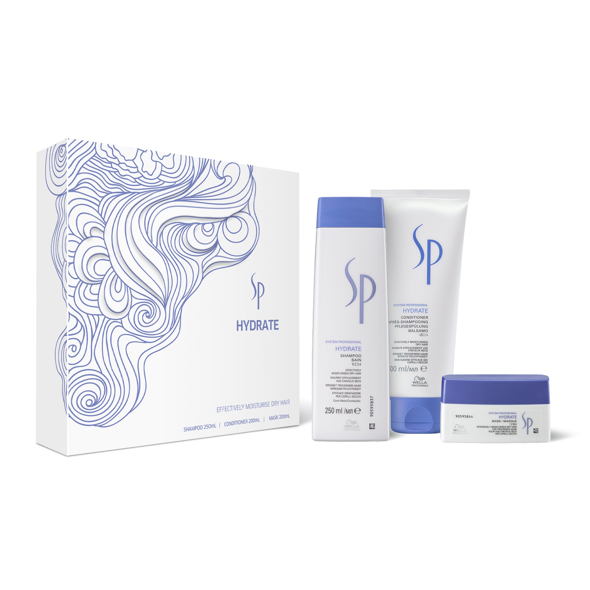 Buy Wella SP Classic Hydrate Shampoo, Conditioner and Mask Triple Pack ...