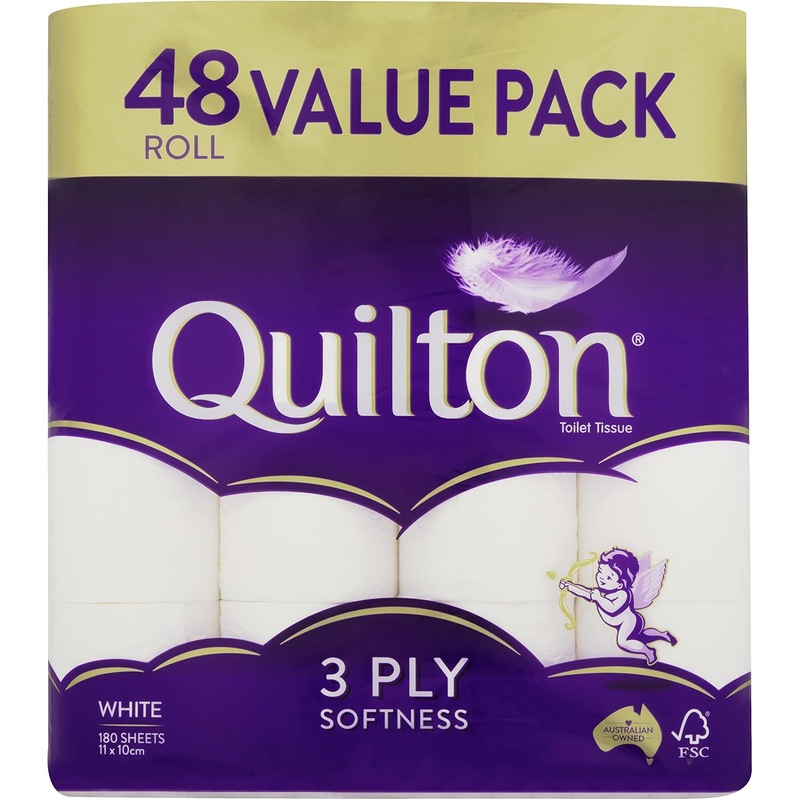Buy 3 Ply Toilet Tissue (180 Sheets per Roll, 11x10cm), Pack of 48 ...