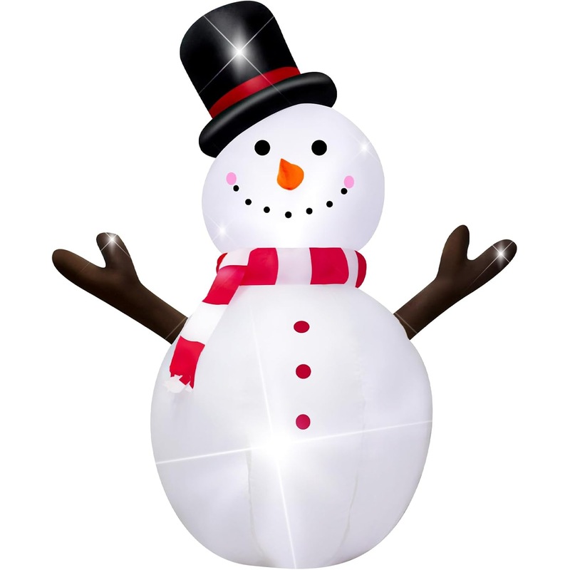 Buy 4FT Christmas Inflatable Branches Hand Snowman, Blow-Up Indoor ...