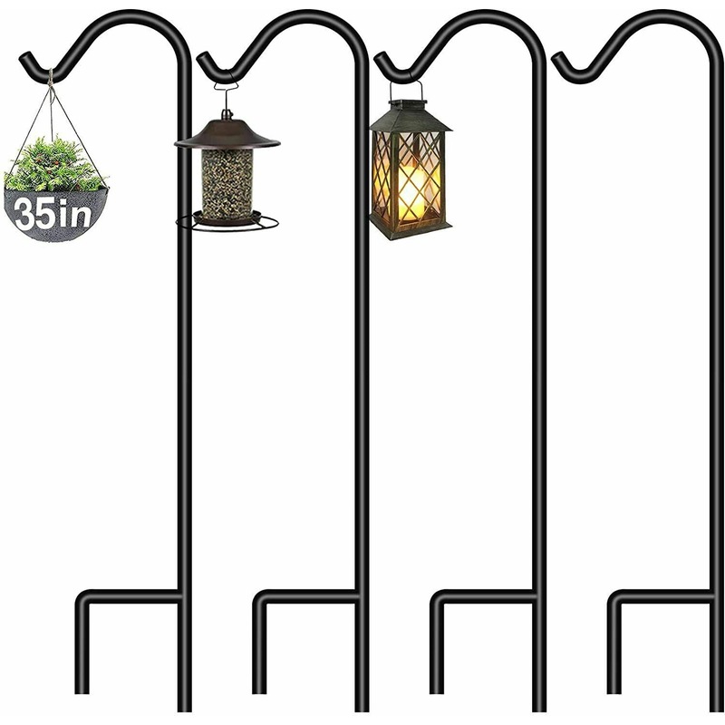 Buy 4X Shepherd Crook Hook Plant Hanger Stand Bird Feeder Holder ...