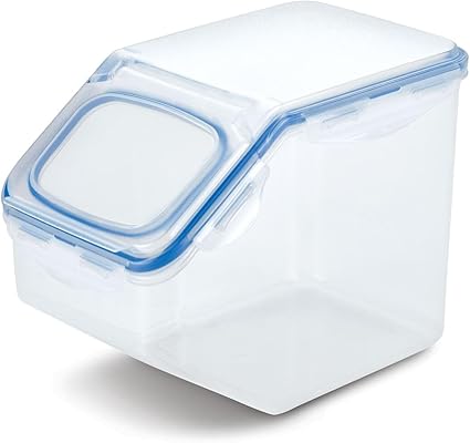 Buy 6 x 5L Colored Stackable Plastic Clip Lock Lid Storage Boxes ...