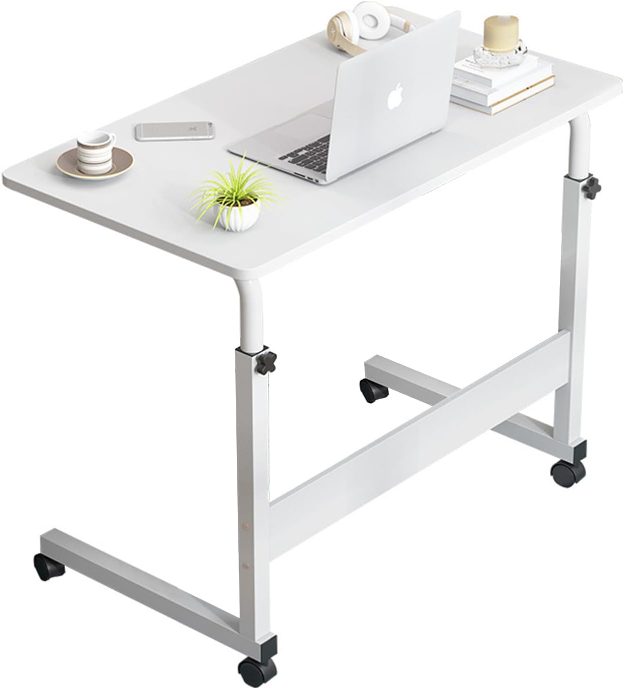 Buy Adjustable Mobile Laptop Stand Desk with Portable 360°Rotating ...