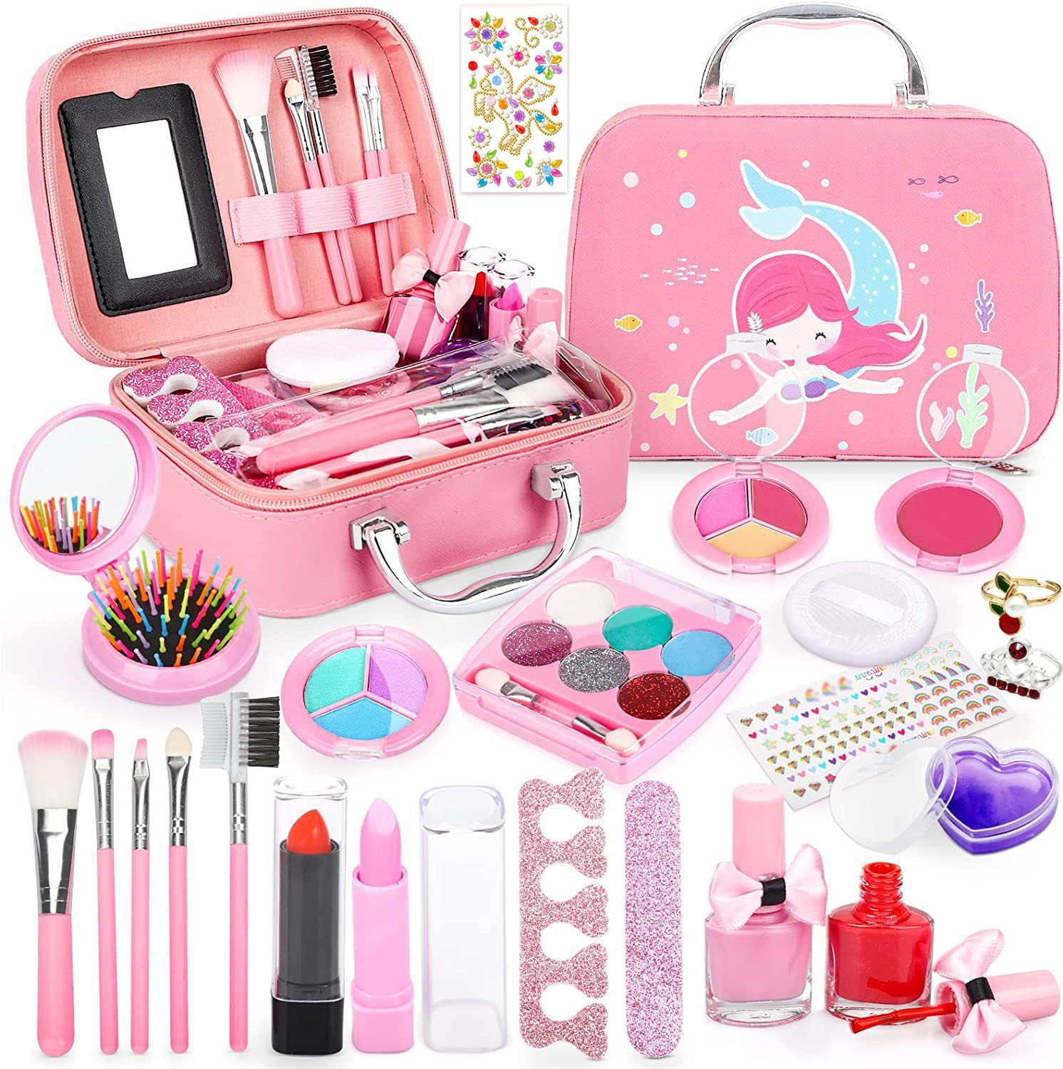 Buy Girls Makeup Kit for Kids Make up Set Real Makeup for Kid Little ...