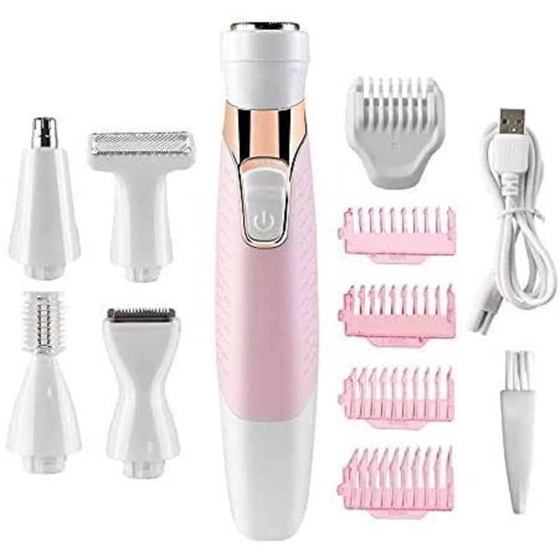 Buy Lady Shaver, 5-in-1 Painless Women Body Hair Remover for Legs Lips ...