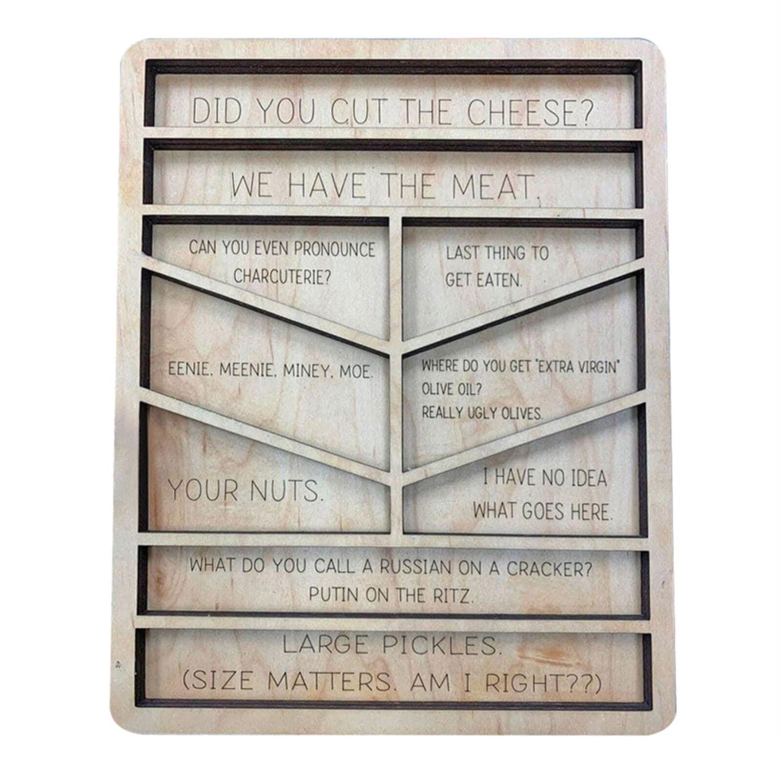 Buy Rectangle Wooden Cheese Board Serving Tray Aperitif Board ...