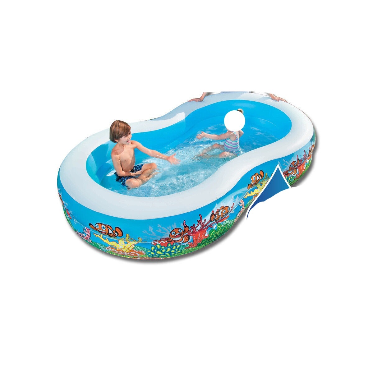 Buy Swimming Pool Above Ground Inflatable Family Fun 262cm x 157cm x ...