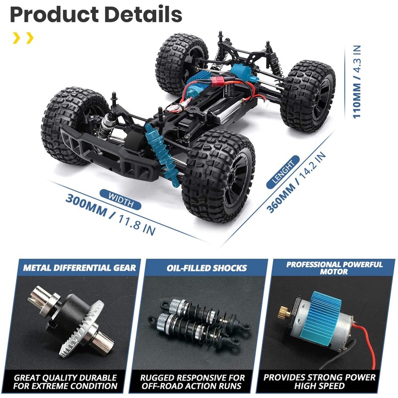 Buy DEERC 9200E RC Car High Speed Remote Control Car 1:10 Scale 4WD Monster Truck - MyDeal