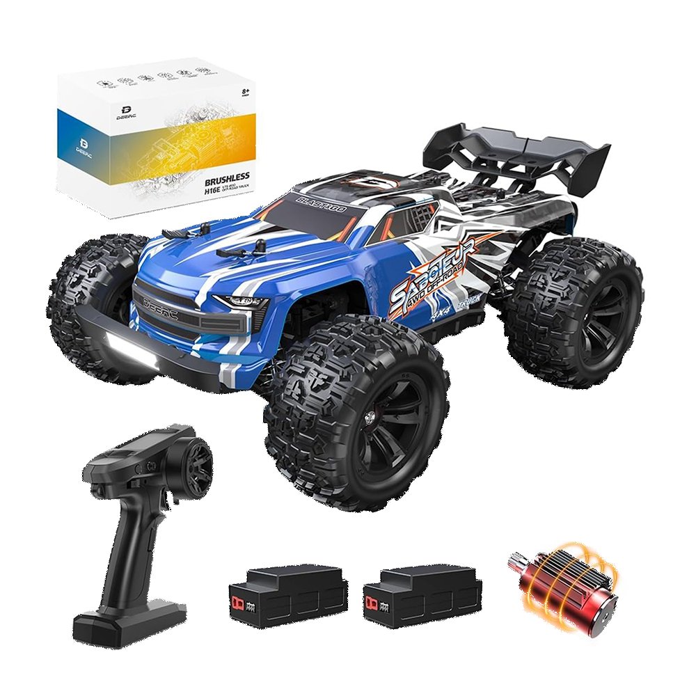 Buy DEERC H16E Brushless Racing Remote Control Car 1:16 Scale 4X4 RC ...