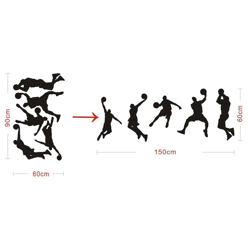 Buy Basketball Player Wall Decor Vinyl Decal Sticker - MyDeal
