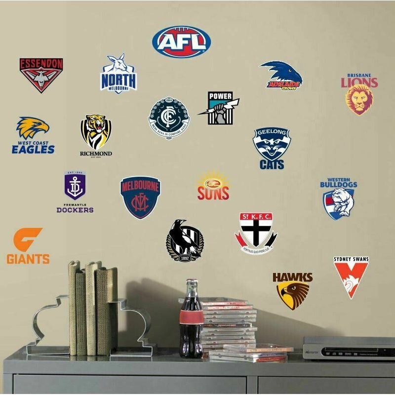 Set of 19 pcs AFL Footy Logo Sign Sticker - Afterpay Day Now On ...