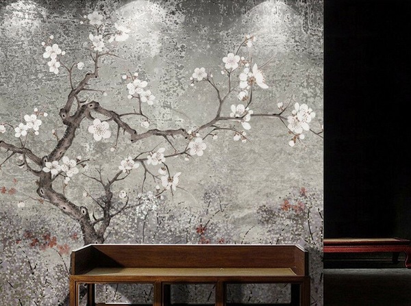 Buy Vintage Plum Blossom Branch Wall Mural - MyDeal Australia