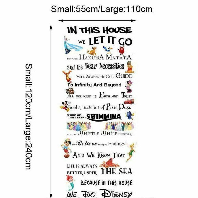 Buy "We Do Disney" Kids Wall Stickers Quote - MyDeal