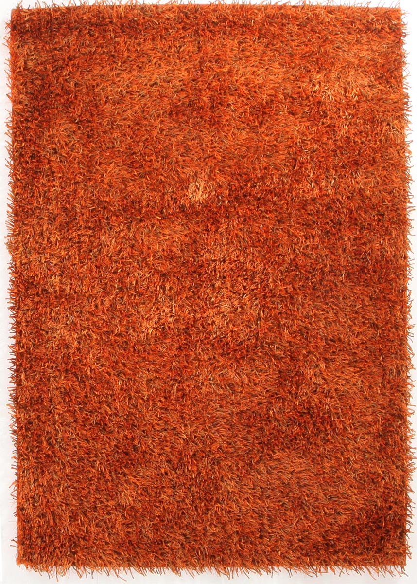 Buy Metallic Thick, Thin Shag Rug Rust - MyDeal Australia