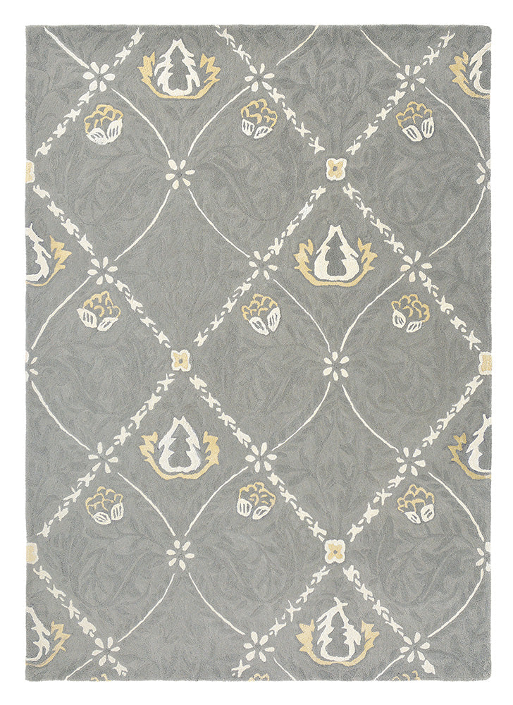 Buy Pure Trellis Lightish Grey Rug - MyDeal Australia