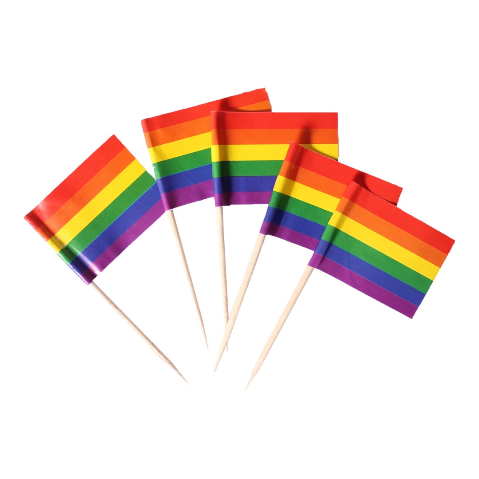 Buy 250-Pack Rainbow Flag Toothpicks Tooth Pick Gay Pride LGBTQ+ ...