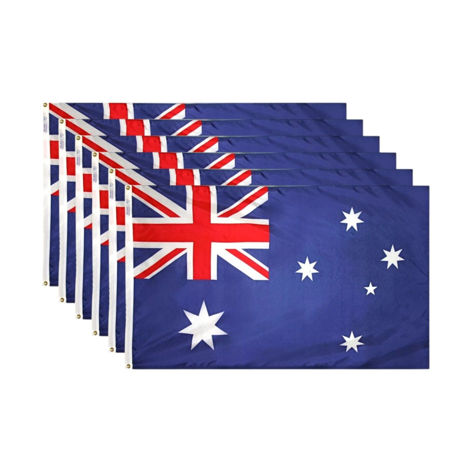 Buy 6 x AUSTRALIA FLAG Aussie Australian Day Souvenir National 108cm x ...