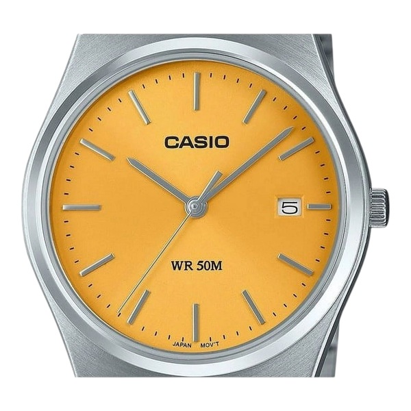 Buy Casio MTP-B145D-9 Unisex Watch Yellow Dial 40mm Quartz 50m WR ...