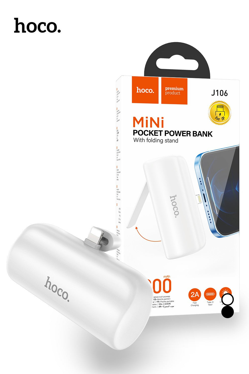 Buy Hoco 5000mAh Mini Compact Power Bank With Lightning Connector ...