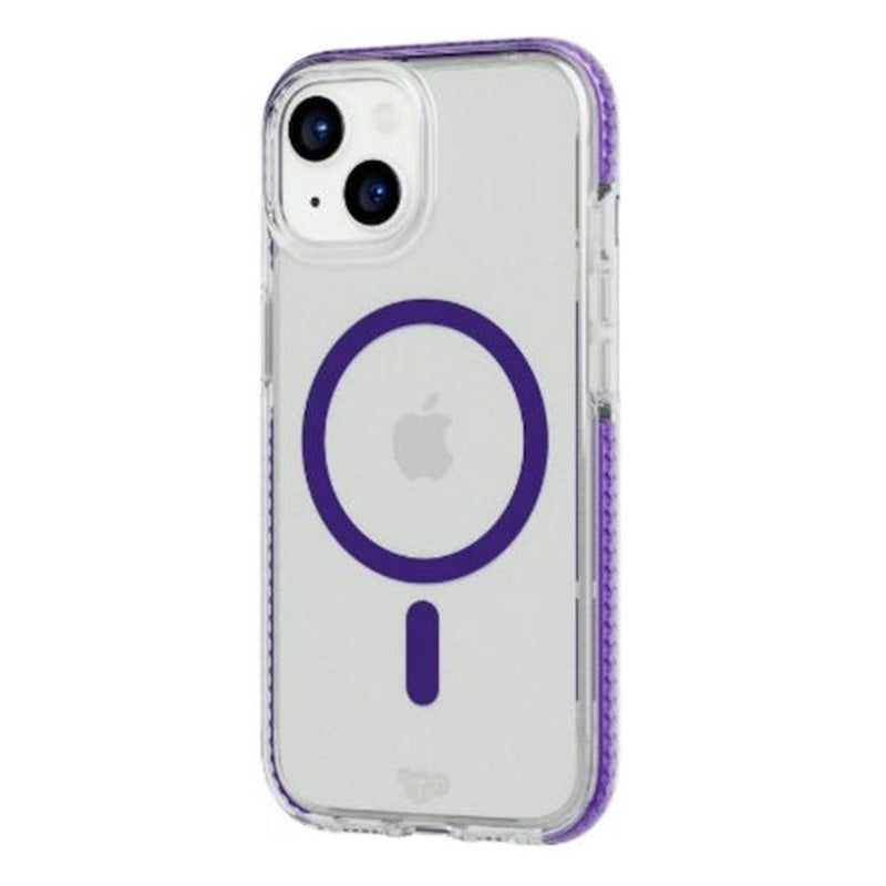 Buy Tech21 EvoCrystal Case with MagSafe for iPhone 15 - Amethyst Purple ...