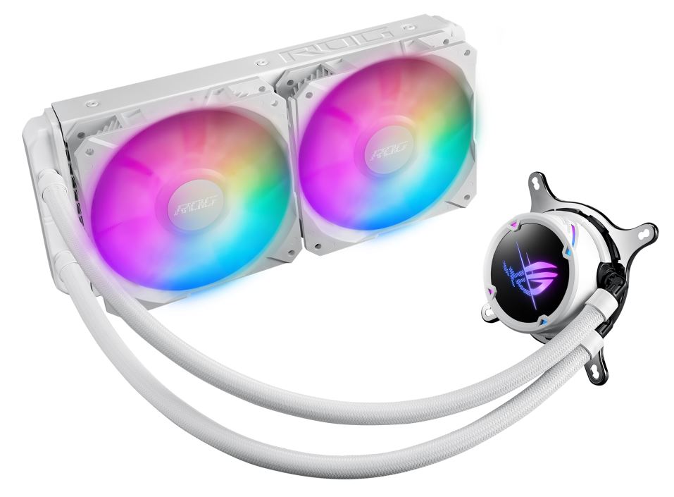 Buy ASUS ROG STRIX LC II 240 ARGB WHITE EDITION All-in-one Liquid CPU Cooler, Dual 120mm RGB Fan ...